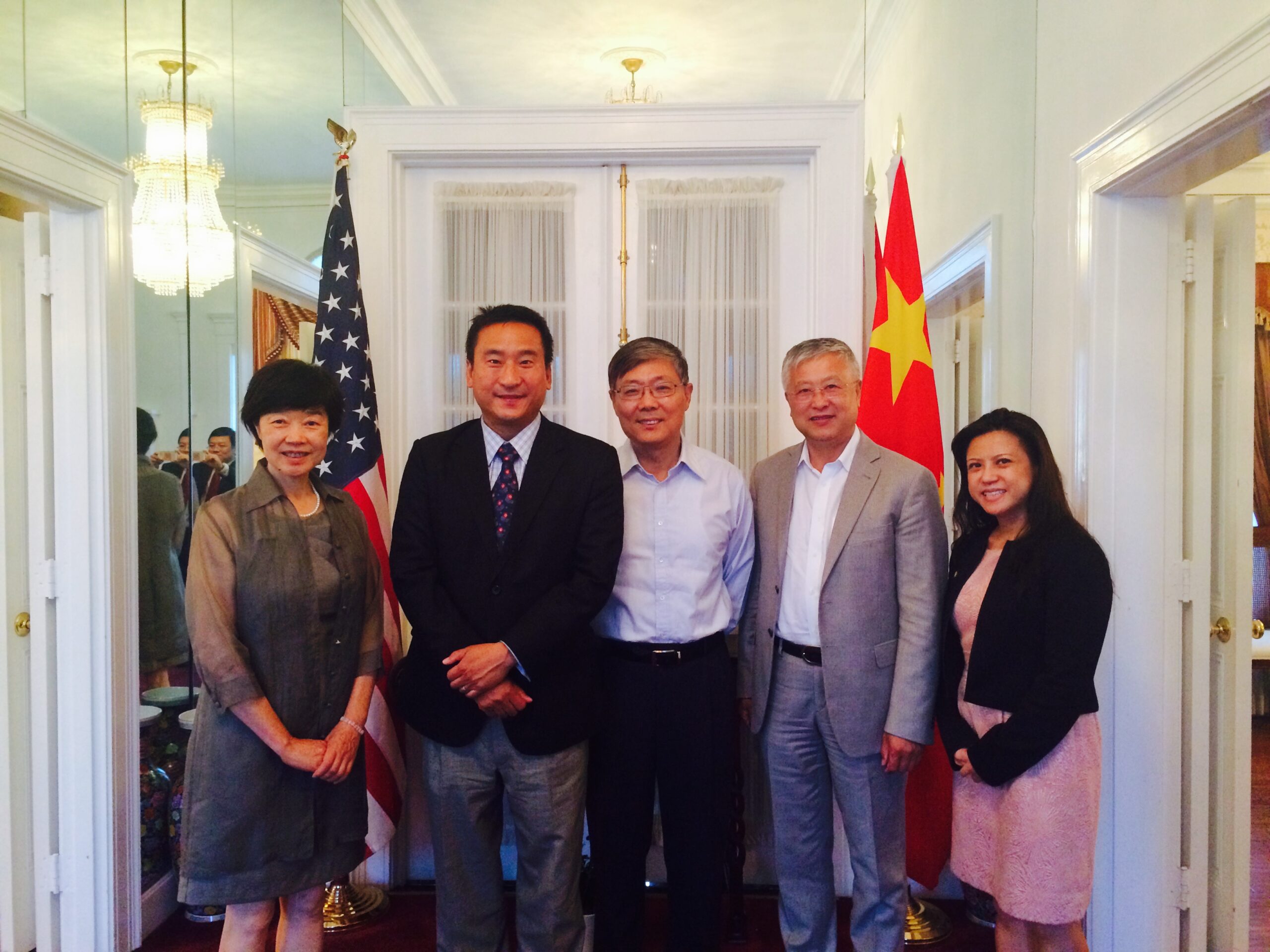 Ambassador Liu Jian Hosted Dinner for Frank H. Wu, Ming Hsieh, and ...